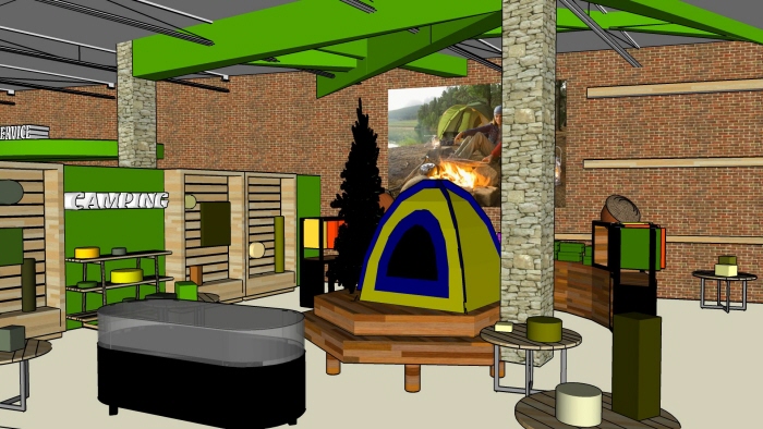 REI Store Design by Angela M. Carlson at Coroflot.com