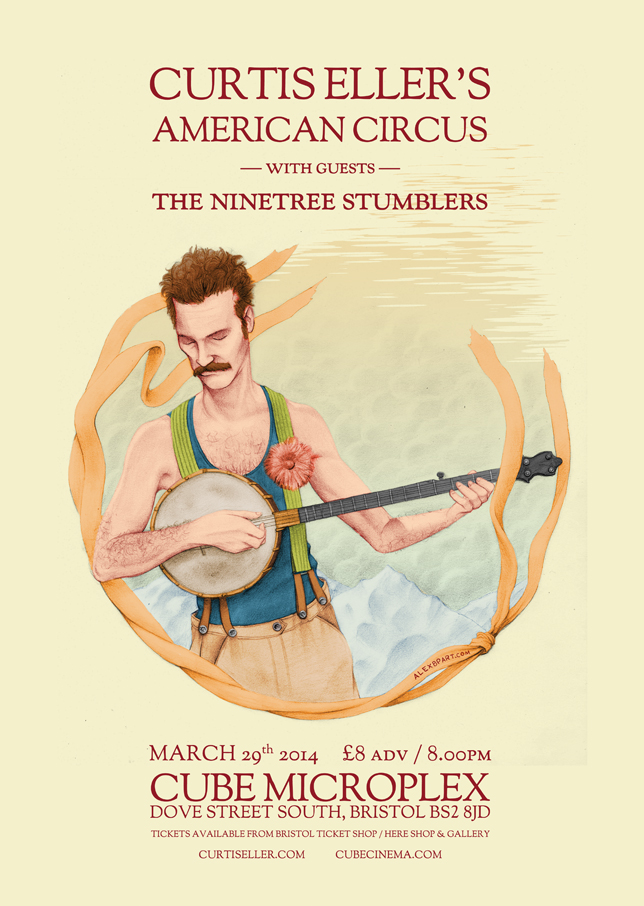 Curtis Eller - Concert Poster by Alex Bertram-Powell at Coroflot.com