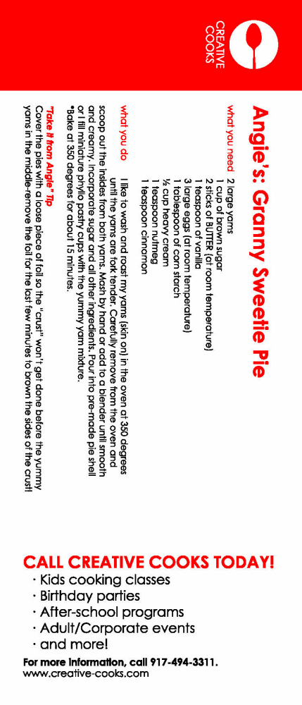 Creative Cooks Rip-Card Design by RozLilia Salgado at Coroflot.com