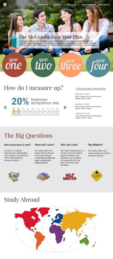 Bachelor of Business Administration mockup by Todd Rinker at Coroflot.com