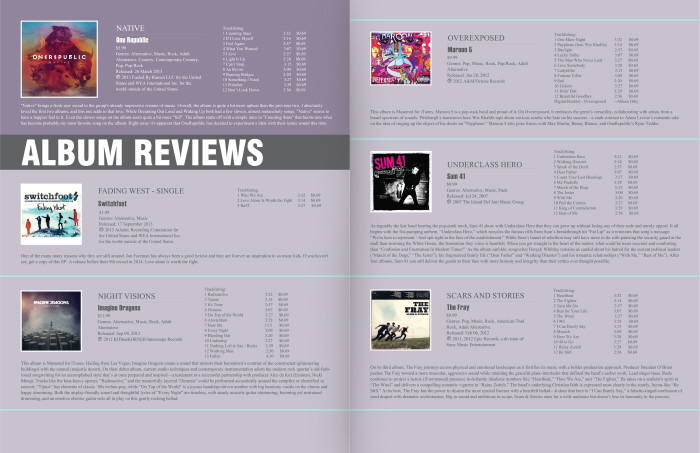 Music Magazine Design & Layout by Jim Cataluña at Coroflot.com