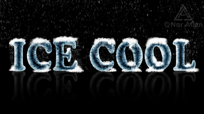 ICE Text Effect and animation (Photoshop) by Nur alam at Coroflot.com