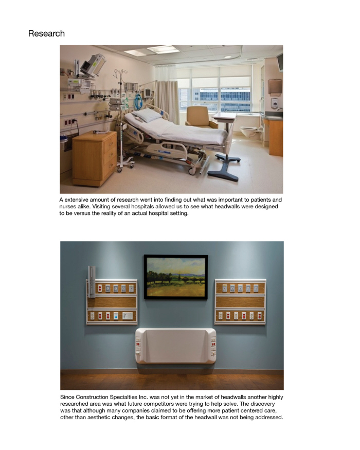 Hospital Headwall Design by Jim Domalewski at Coroflot.com