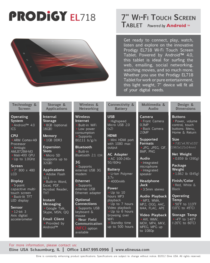 Prodigy Android Tablets by JENNIFER CRISTAO at Coroflot.com