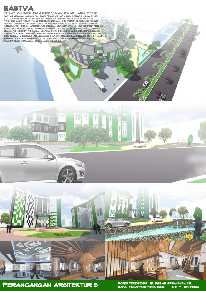 Perancangan Arsitektur 5 - Pusat Kuliner dan Kerajinan Khas Jawa Timur ...