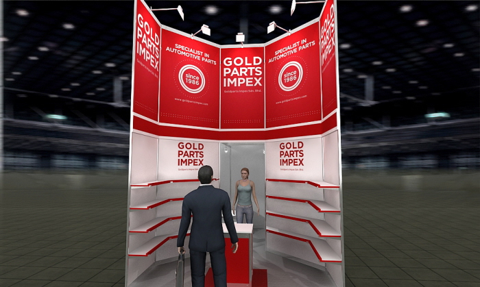 Exhibition Stand - Gold Parts Impex by Michal Kana at Coroflot.com
