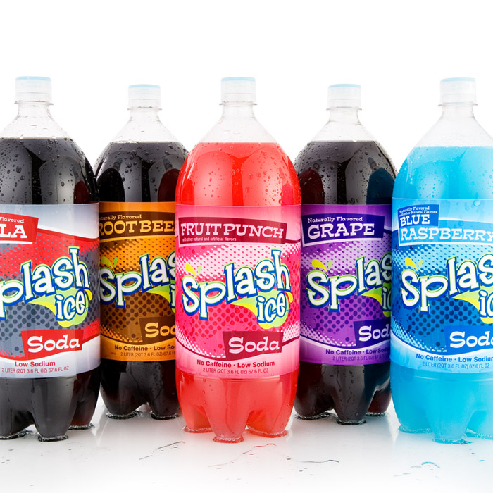 Splash Ice Logo and Label Design by Ginger Trepanier at Coroflot.com