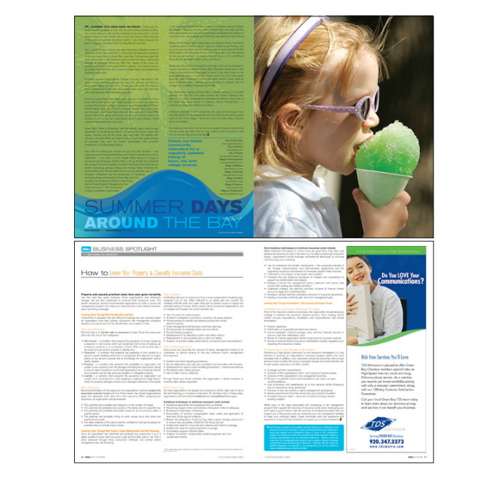 Chamber of Commerce Magazine Layouts by Ginger Trepanier at Coroflot.com