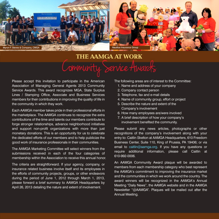 AAMGA Community Service and Marketing Awards by Mark Stackhouse at ...