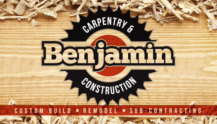 Benjamin Carpentry and Construction Logo and Business Card by Mark ...