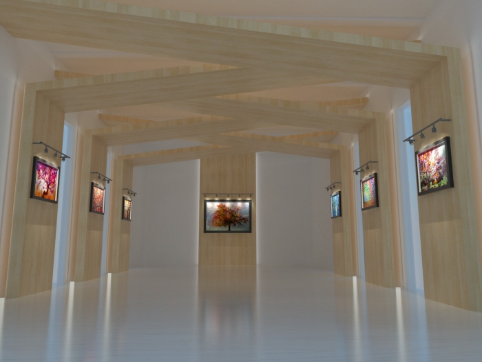 Art gallery design concept by Floramie Lynn Cata at Coroflot.com
