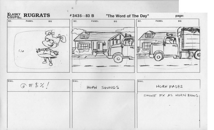 Vintage Rugrats Storyboard 2 by Sue Bielenberg at Coroflot.com