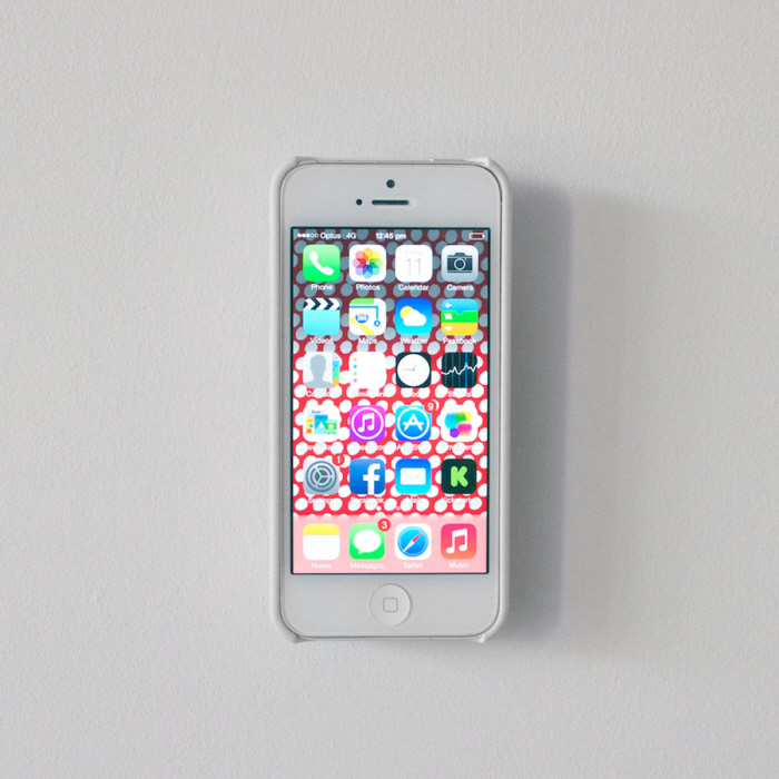 Wall Mount for iPhone by Patrick O'Connell at Coroflot.com