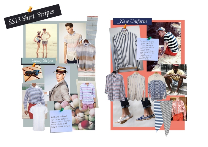 An upload by Jae Berry on Coroflot: to the project SS13_Stripe shirt ...
