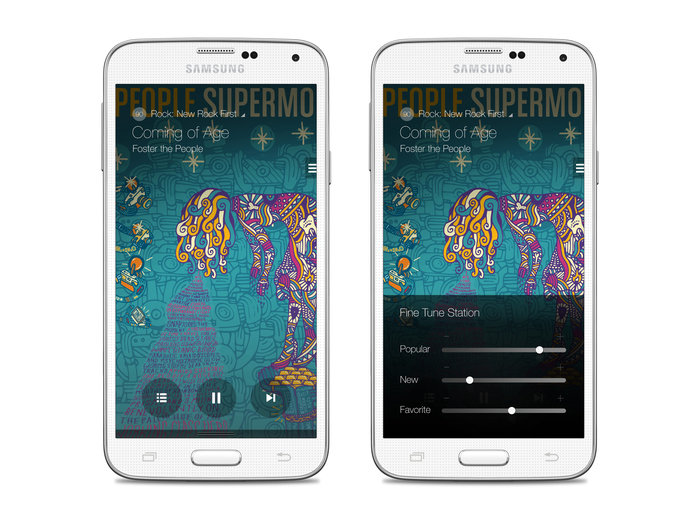Samsung Milk Music Mobile App Features by Willy Lai at Coroflot.com