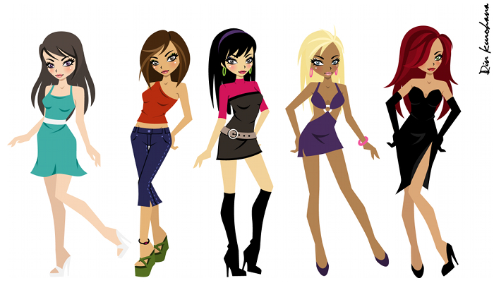 FASHION CHARACTER DESIGNS by Rin Kurohana at Coroflot.com