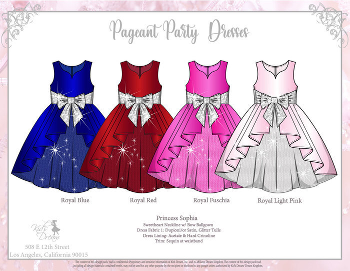 Girls Pageant Party Dresses by Nency Escamilla at Coroflot.com