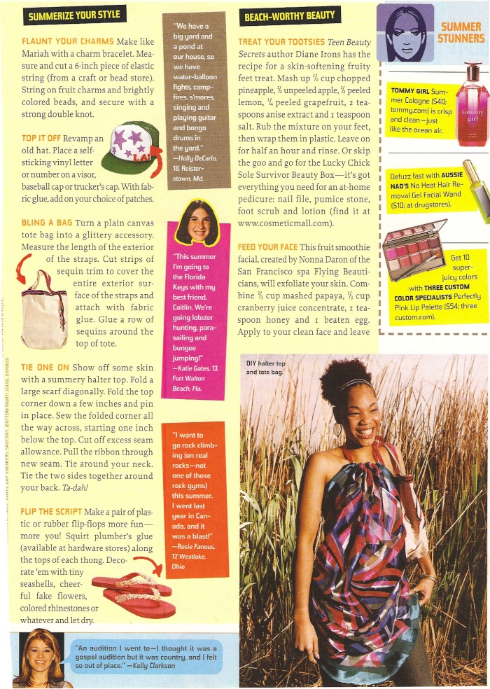 Teen People Magazine DIY by Abigail Arbel at Coroflot.com