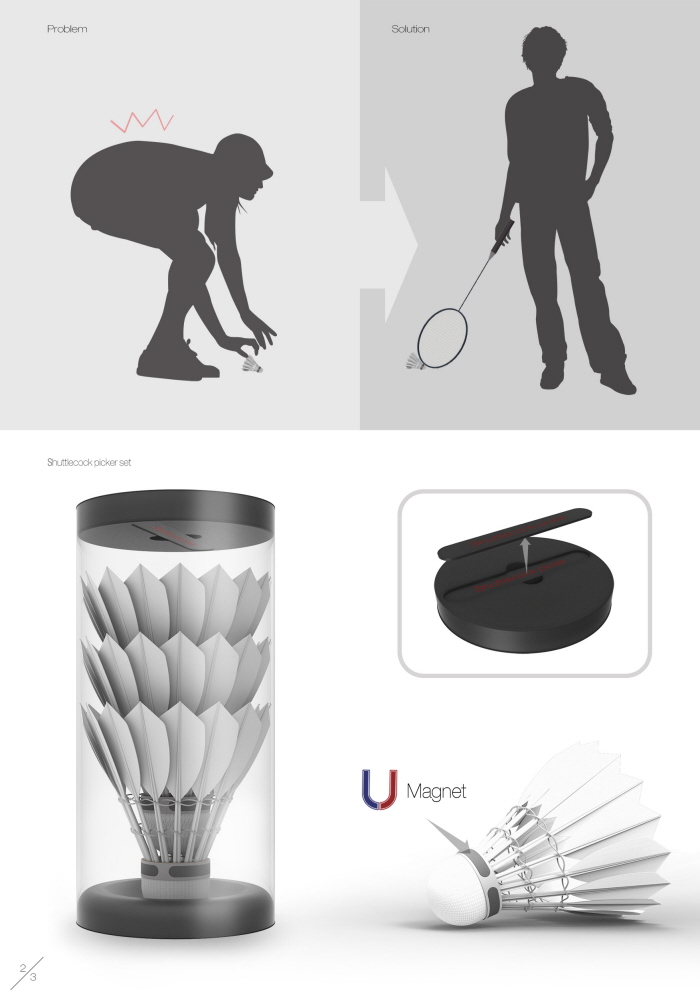 Shuttlecock Picker(+Mock up) by Seong-Hyun Kim at Coroflot.com