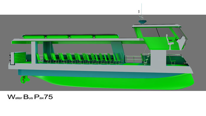 WBP75 - Hybrid propulsion water bus for inland and sheltered sea ...