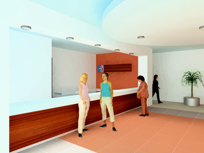 Motel 6 Lobby and Snack area Concept by William Webb ARCHITECT - AIA ...