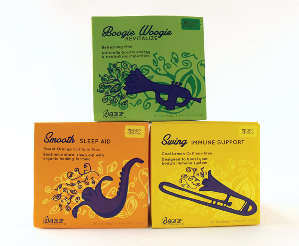 Jazz Tea | identity & packaging concept by Shayla Goethe at Coroflot.com