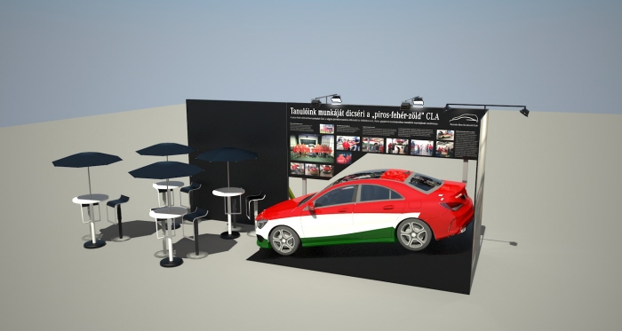 Mercedes outdoor display by István Gáspár at Coroflot.com