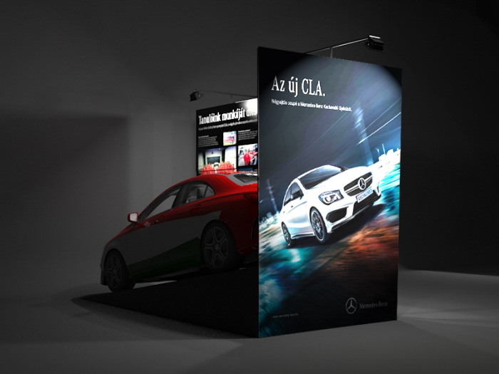 Mercedes outdoor display by István Gáspár at Coroflot.com