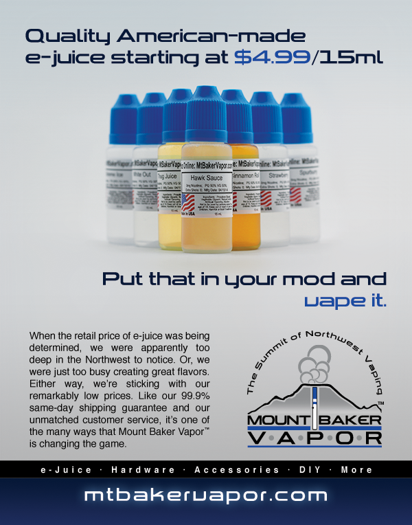 Mount Baker Vapor Full-Page Magazine Ads by Alexis Rabbitt at Coroflot.com