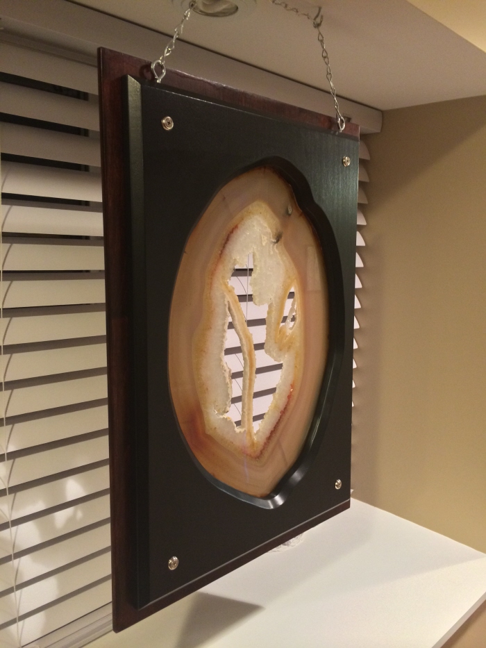 Geode in wood mount by Chris Monti at Coroflot.com