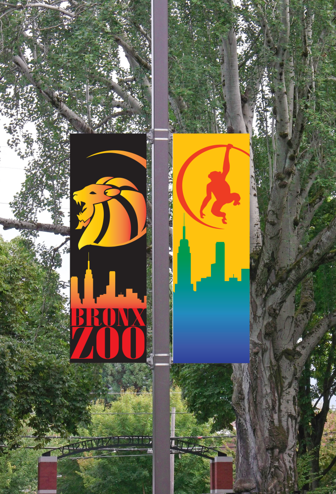 Bronx Zoo Banners and Logo by Jeanne Decklar at Coroflot.com