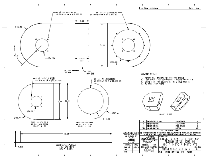 2D CAD Examples by Kyle Pulvermacher at Coroflot.com