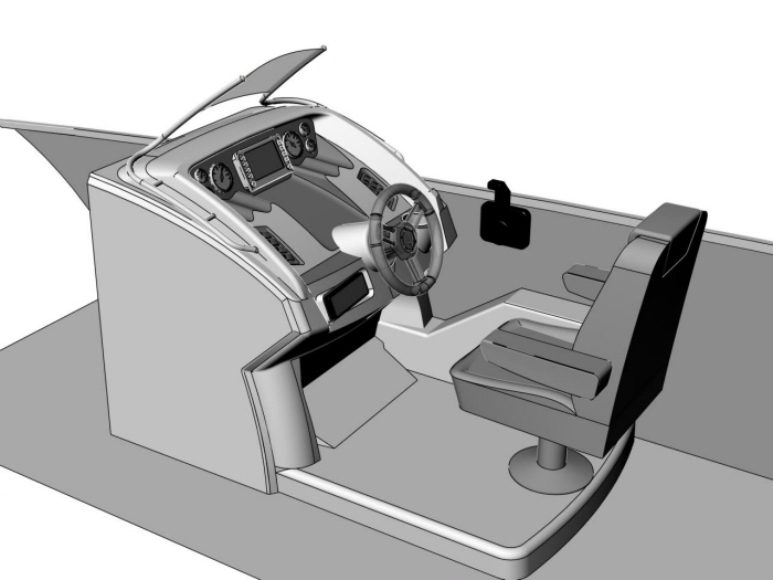 Series of pontoon console sketches by Luc St-Onge at Coroflot.com