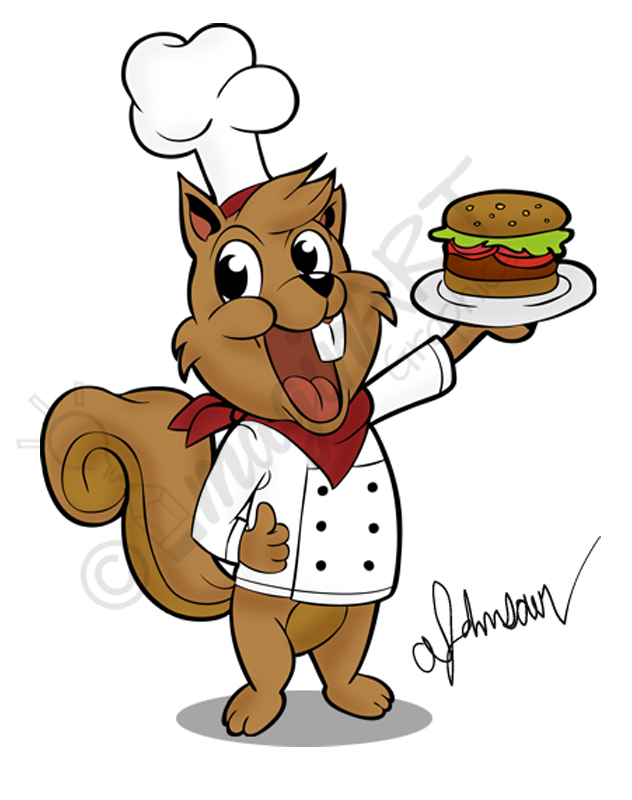 Bucky the squirrel Chef by Andrew Johnson at Coroflot.com