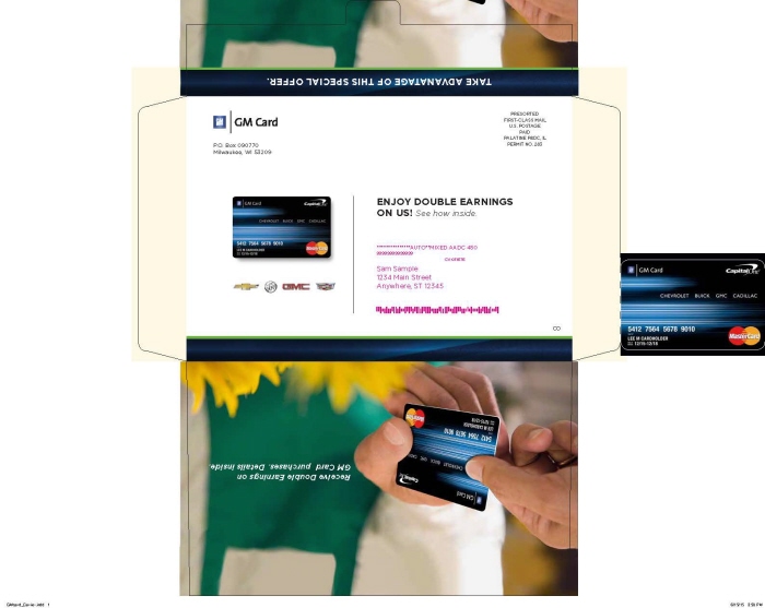 An upload by Stephanie Fujiwara on Coroflot: to the project GM Card ...