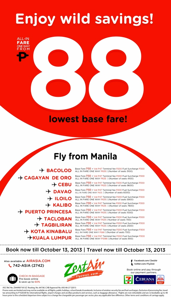 Air Asia Zest Print Ads work Portfolio by rdesign12 | Ronald Diata at ...