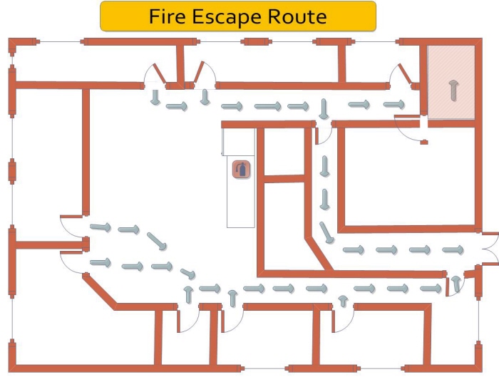 Fire Escape Plan - Visio 2010 by Samuel Barnes at Coroflot.com
