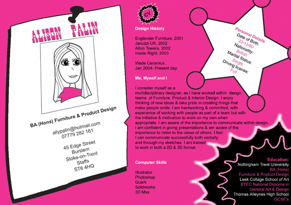 Portfolio by Alison Palin at Coroflot.com