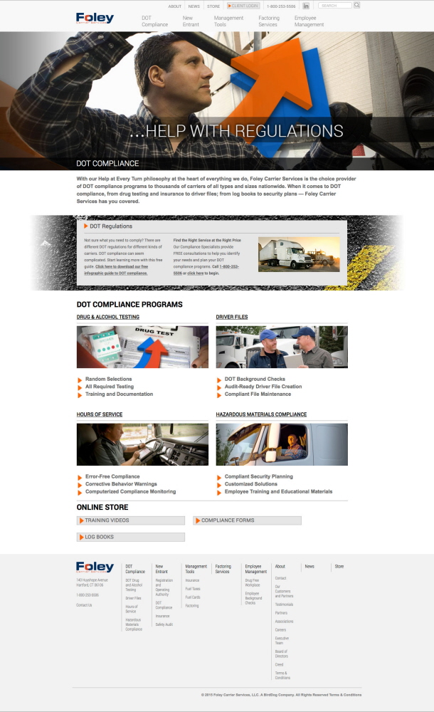 Foley Carrier Services by Adam Peirce at Coroflot.com