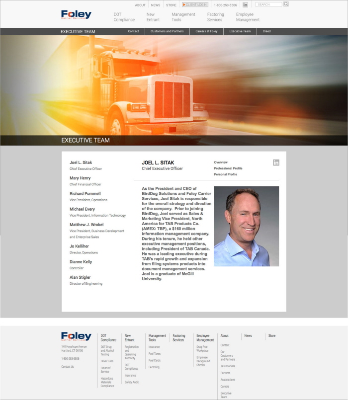 Foley Carrier Services by Adam Peirce at Coroflot.com