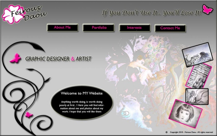 Website Samples by Fey Designs at Coroflot.com