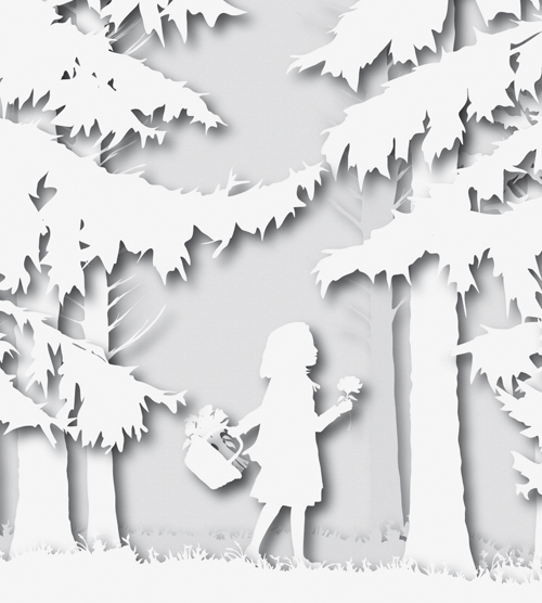 Little Red Riding Hood: Cut Outs by Laura Barrett at Coroflot.com