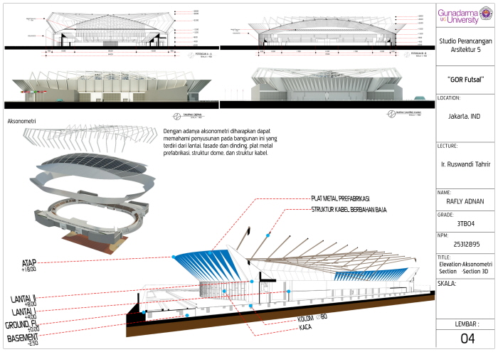 Iconic Sport Hall - Studio Perancangan by Rafly Adnan at Coroflot.com