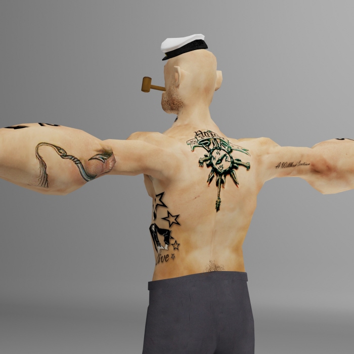 Popeye Character Model by William Collinge at Coroflot.com