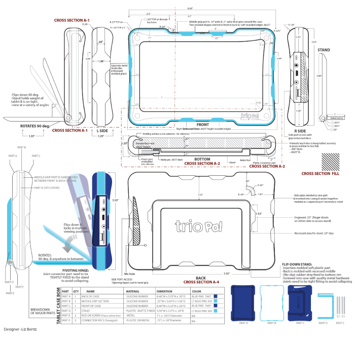 Mach Speed | tablet case concepts by Elizabeth Bentz at Coroflot.com