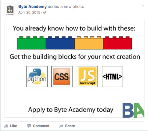 Byte Academy Social Media by Nicole Sanches at Coroflot.com