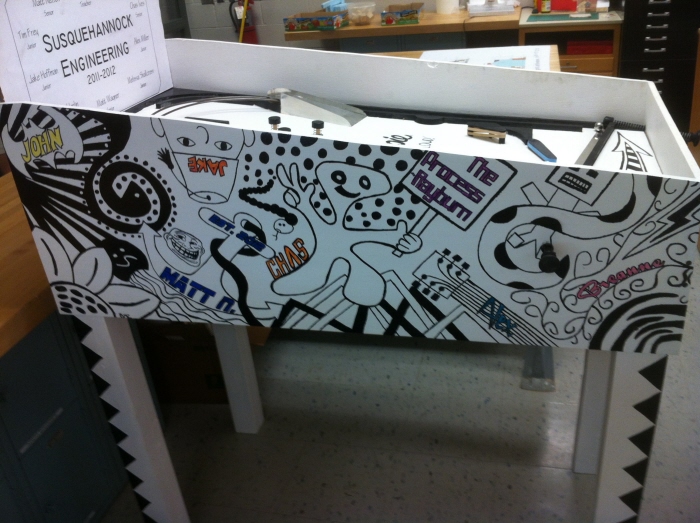 An upload by Tim Frey on Coroflot: to the project Pinball Machine