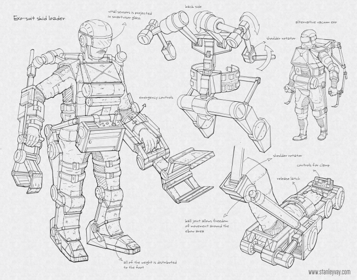 Concept Art and Line Art by Stanley Vay at Coroflot.com