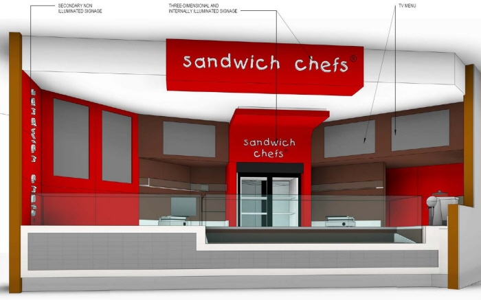 Sandwich Chefs Stores Across Australia by Leslie Chong at Coroflot.com