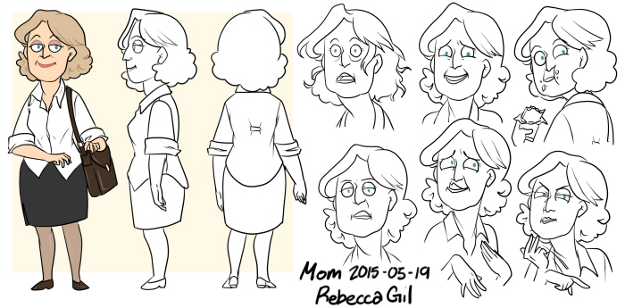 Character Design Pipeline application by Rebecca Gil at Coroflot.com